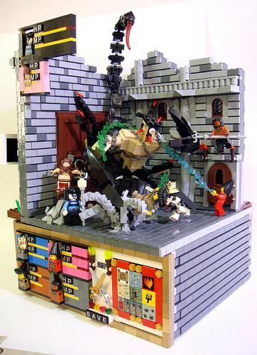 Incredible Lego RPG battle system