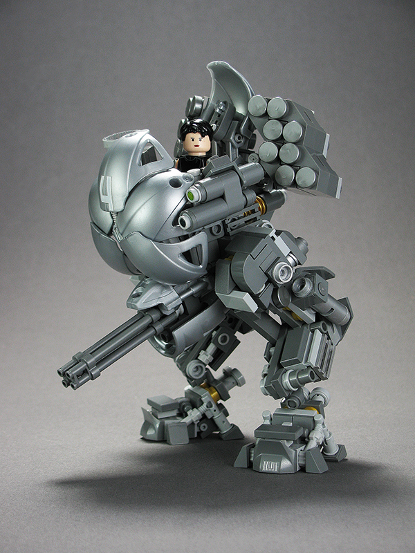 Strangely cute, cleverly designed LEGO minifig mecha
