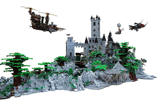 Yes, that's a steampunk vampire castle made from LEGO