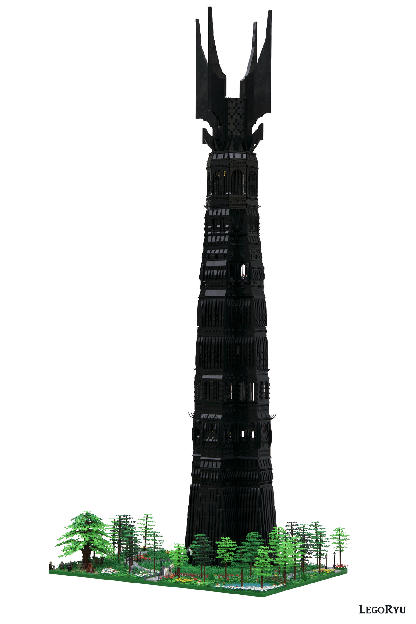 Incredible LEGO construct is an 8 foot 9 Tower of Orthanc